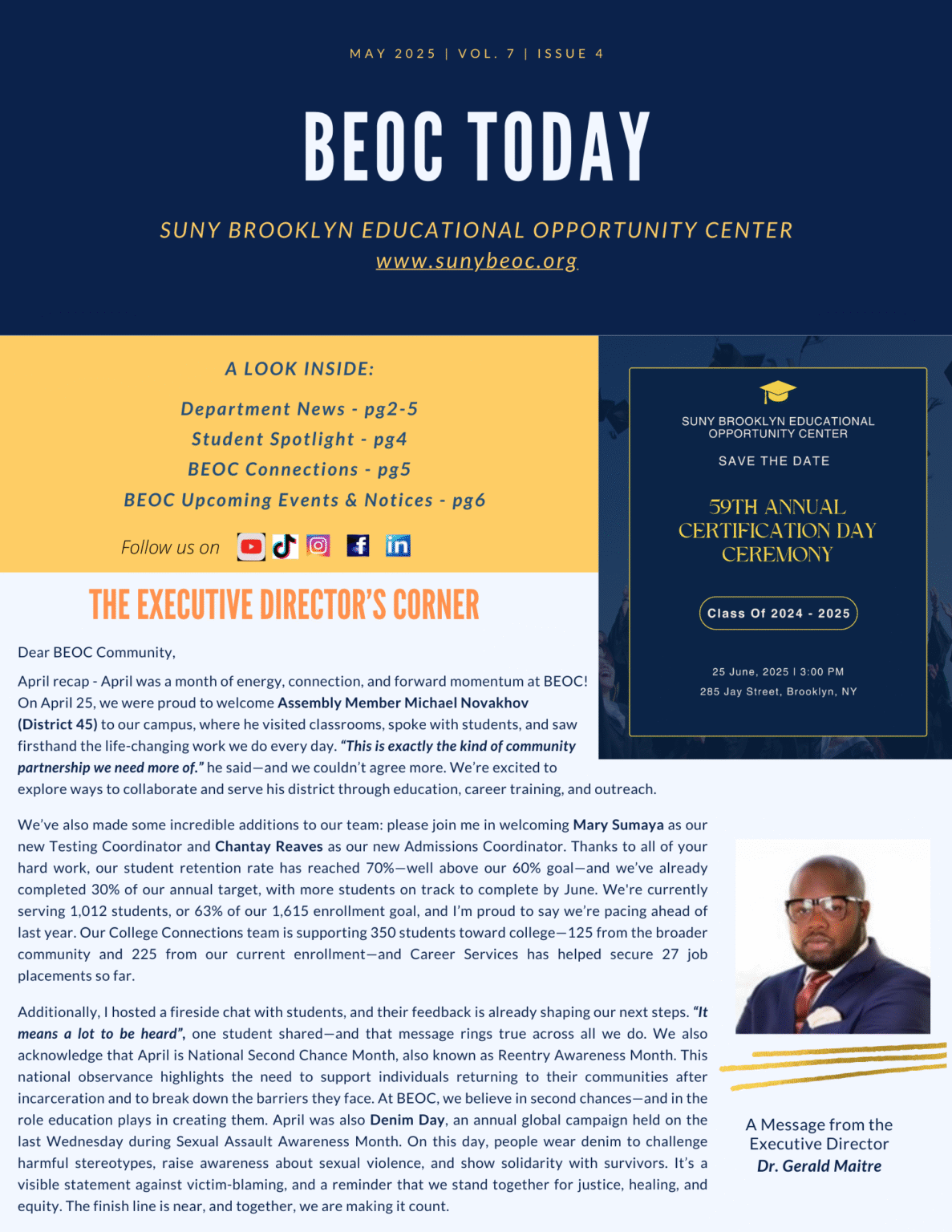 BEOC TODAY NEWSLETTER – BEOC